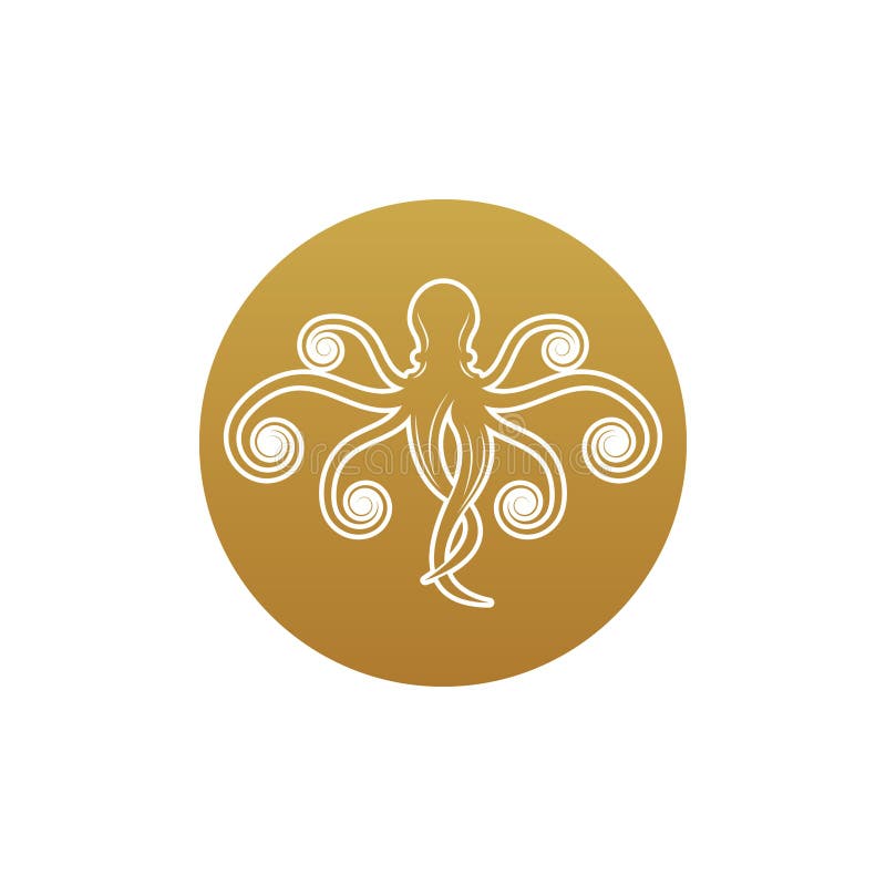 Octopus logo vector design stock vector. Illustration of nature - 271330594