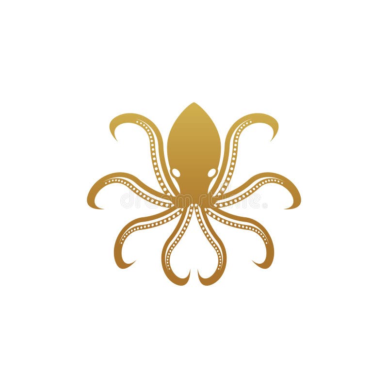 Octopus logo vector design stock vector. Illustration of water - 271330606