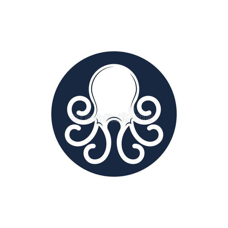 Octopus logo vector design stock vector. Illustration of marine - 271330610