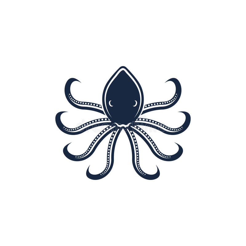 Octopus logo vector design stock vector. Illustration of octopus ...
