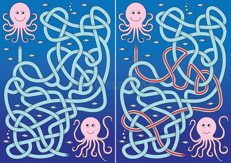 Honey Bees Maze Game stock vector. Illustration of task - 29694283