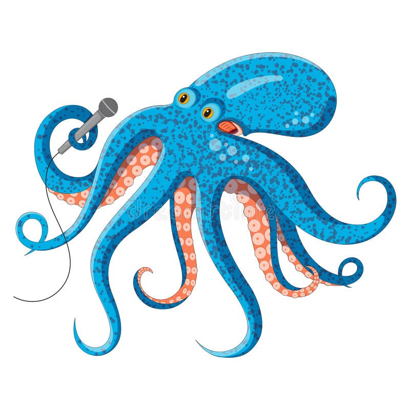 Octopus Singing Stock Illustrations – 20 Octopus Singing Stock ...
