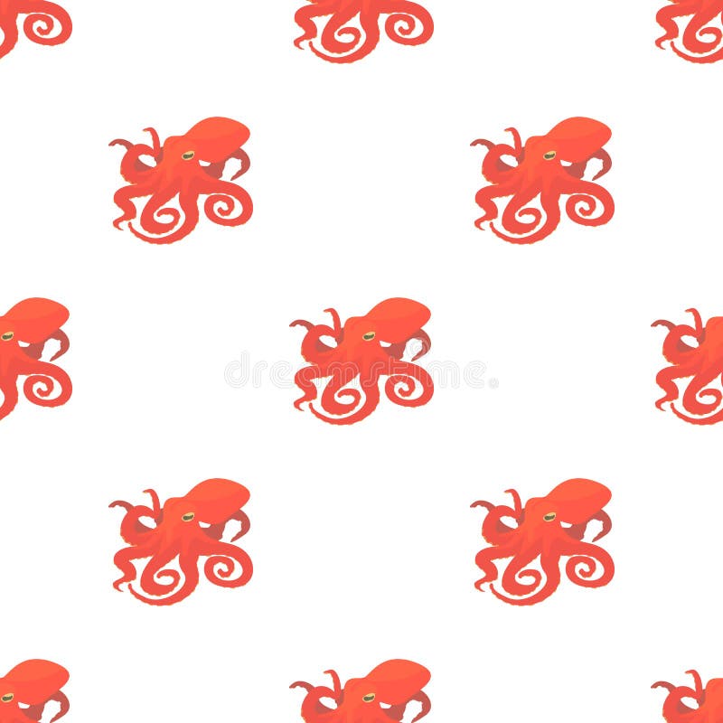 Octopus Pattern Seamless Vector Stock Vector - Illustration of symbol ...