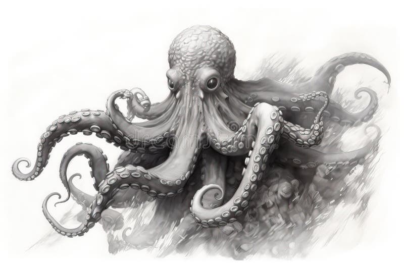 Octopus Pencil Drawings