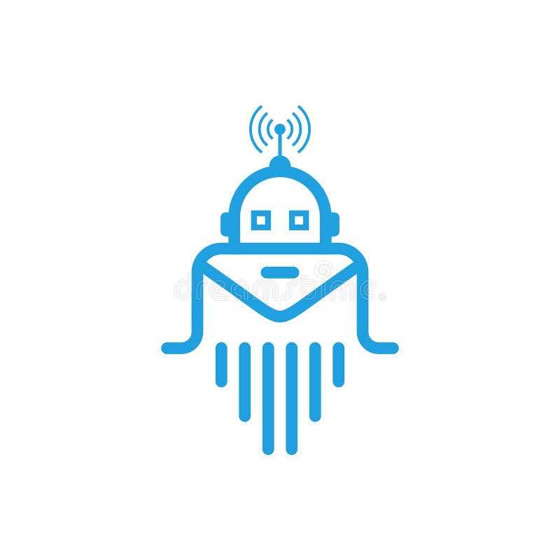 Octopus robot logo vector stock illustration. Illustration of attack ...