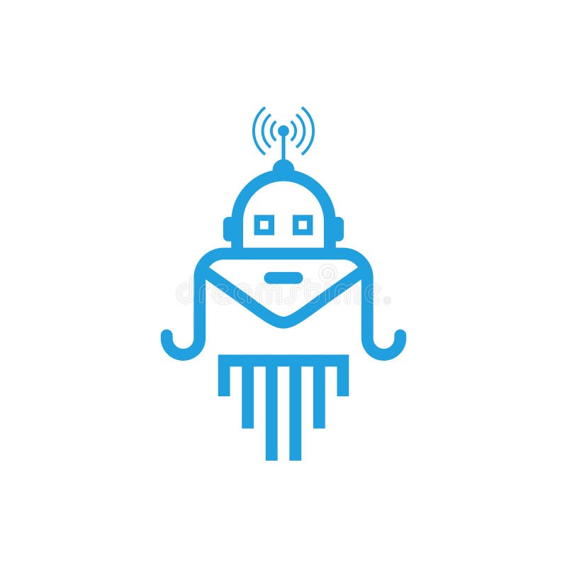 Octopus robot logo vector stock illustration. Illustration of octopus ...