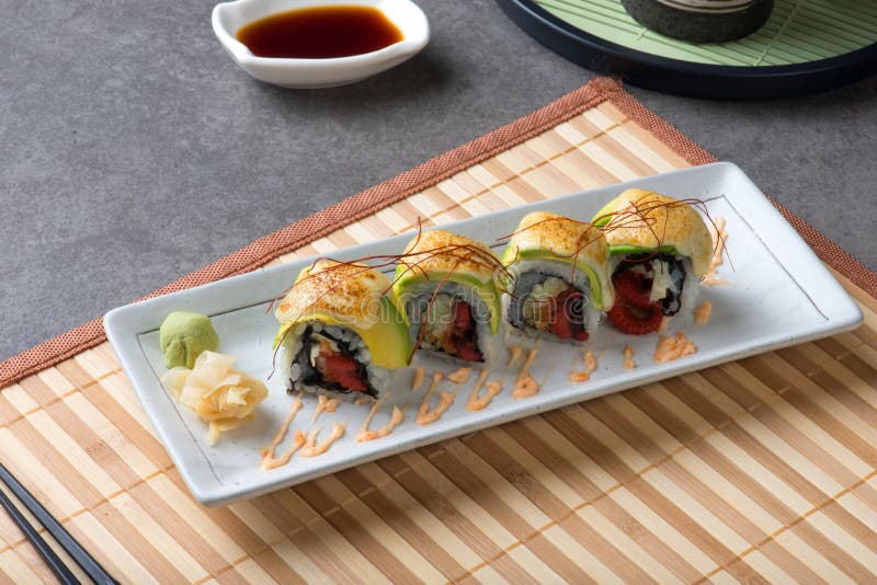 Octopus roll stock photo. Image of prepared, healthy - 26240178