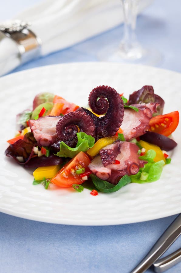 Octopus salad stock image. Image of antipasti, gourmet - 27433223