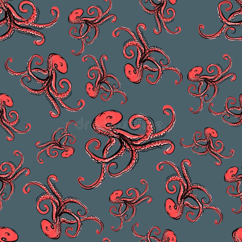 The Octopus stock vector. Illustration of cuttlefish - 51738883