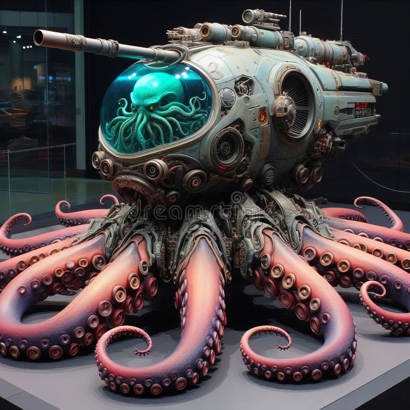 Octopus Tank a Tank with Tentacle Like Appendages for Versatil Stock ...