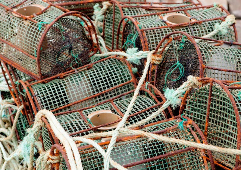 Octopus traps stock image. Image of octopus, industrial - 28167209