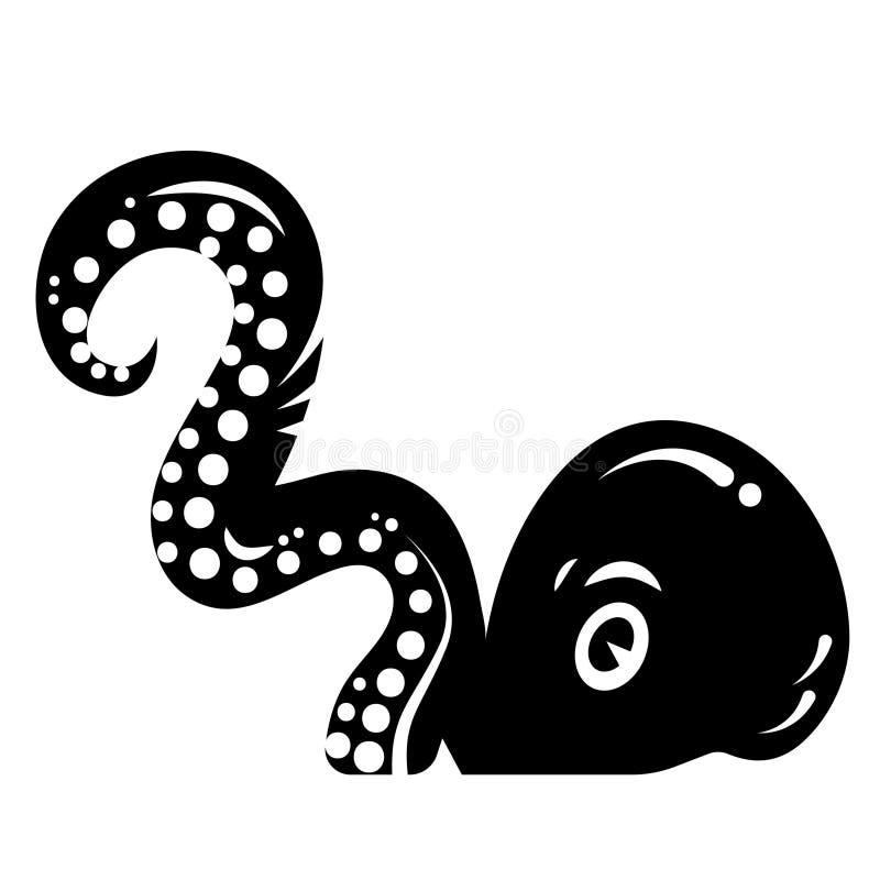 Octopus Vector Icon Illustration Stock Illustration - Illustration of ...