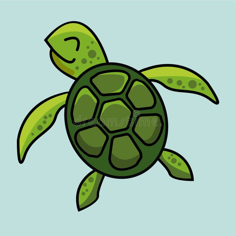 Turtle doodle vector image stock vector. Illustration of domestical ...