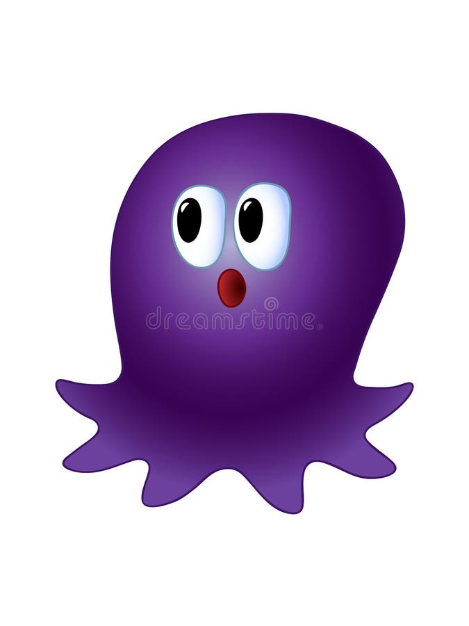 Octopus stock vector. Illustration of shocked, cute, animal - 56083372