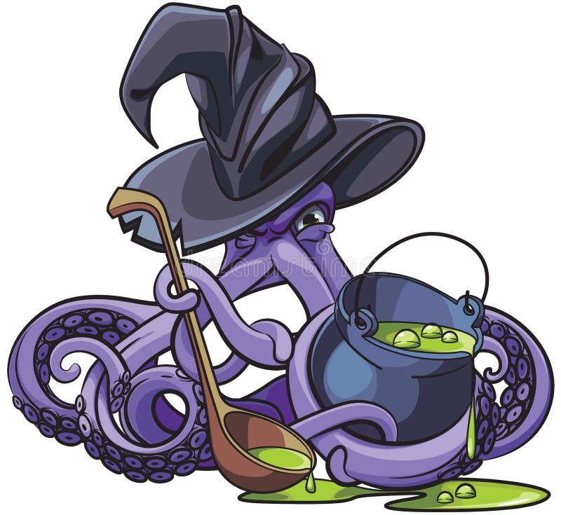 Evil Octopus Witch Stock Illustrations – 31 Evil Octopus Witch Stock ...