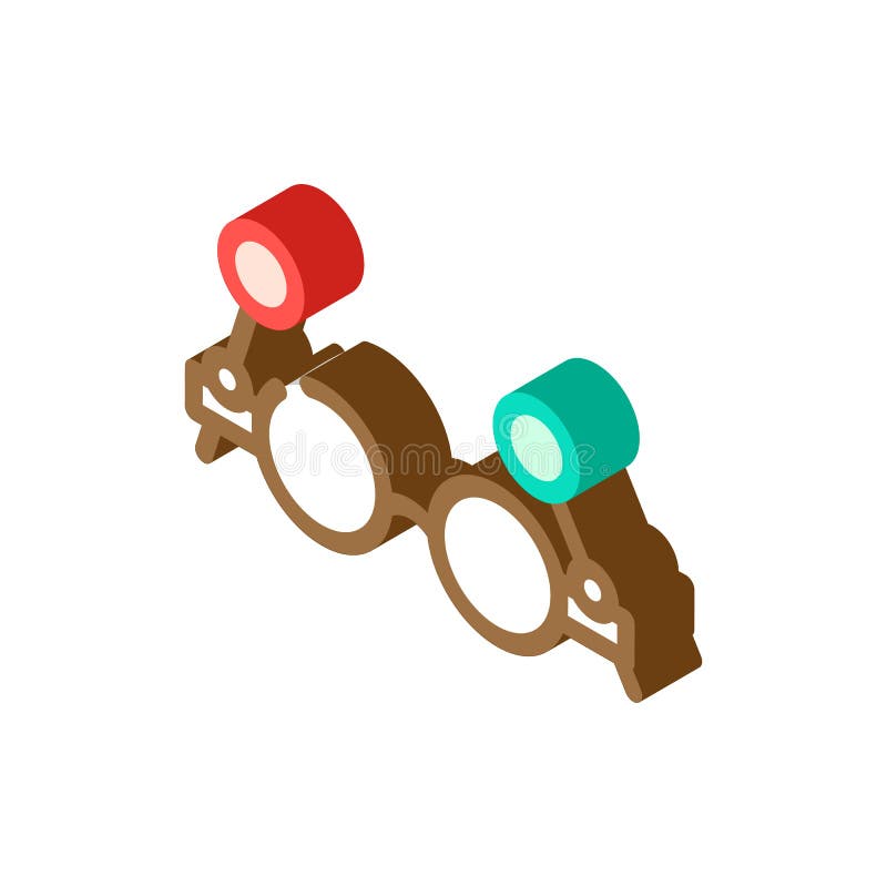 Ocular Glasses Optical Isometric Icon Vector Illustration Stock Vector ...