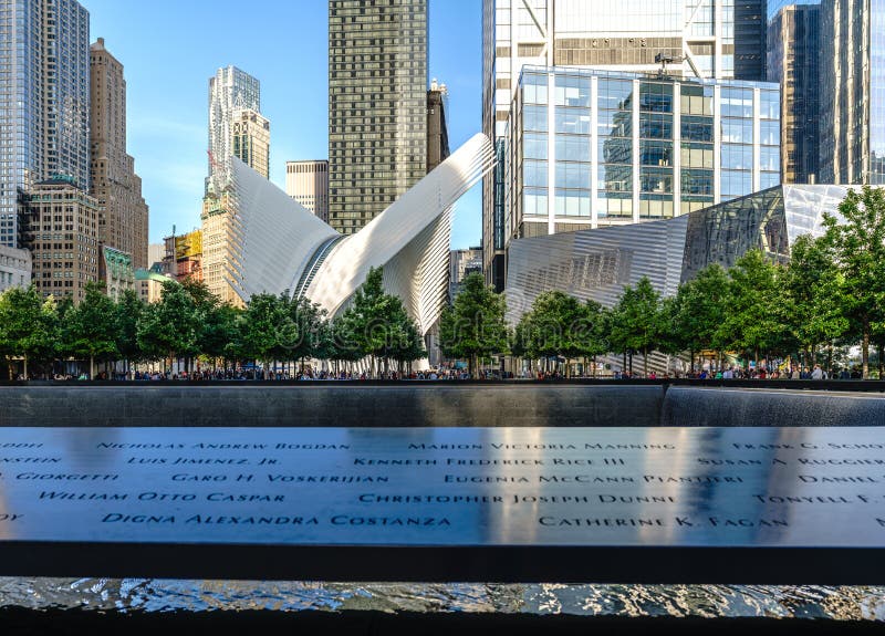 The Oculus Seen Over Top of the 911 Memorial Editorial Stock Photo ...