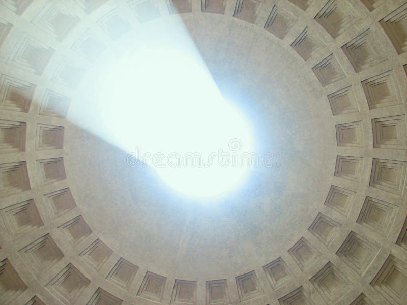 Oculus of pantheon stock image. Image of sunray, oculus - 2767681