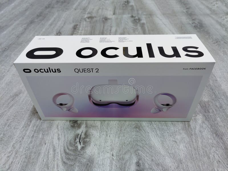 Oculus Quest 2 Virtual Reality Headset Box Editorial Stock Photo ...