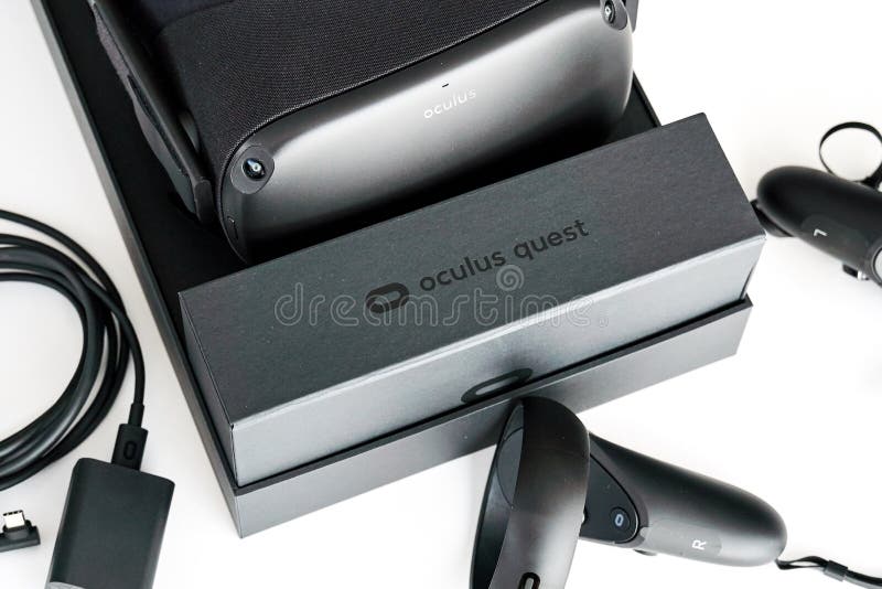 Oculus Quest VR Virtual Reality Headset and Controllers in a Box ...