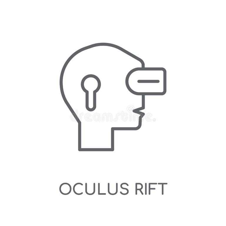 Oculus Rift Linear Icon. Modern Outline Oculus Rift Logo Concept Stock ...