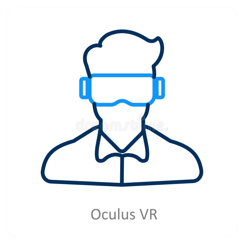 Oculus VR and Vr Icon Concept Stock Illustration - Illustration of ...