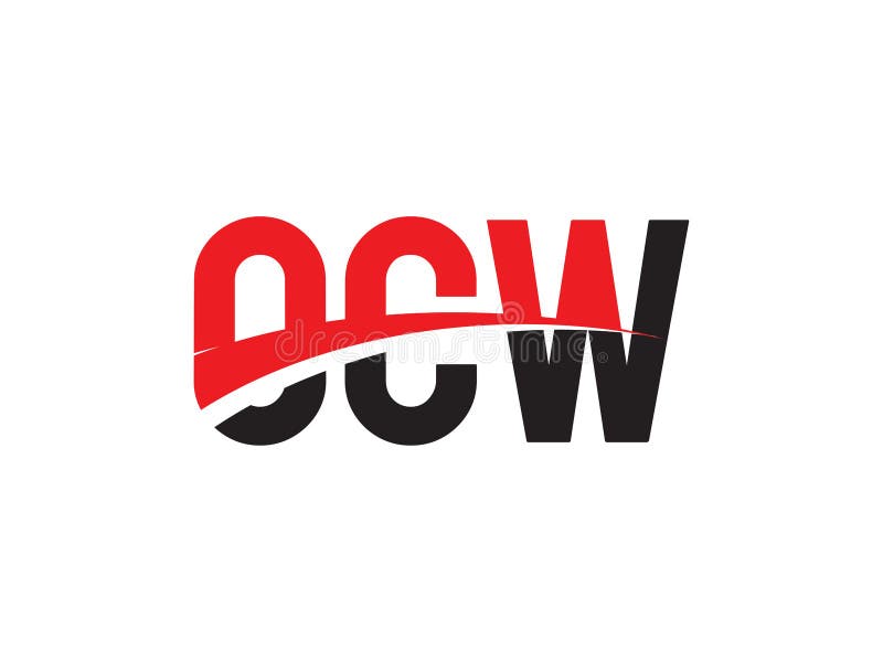 OCW Letter Initial Logo Design Vector Illustration Stock Vector ...