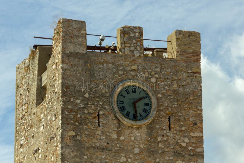 Od Clock Tower on 9th of April Square Stock Photo - Image of house ...