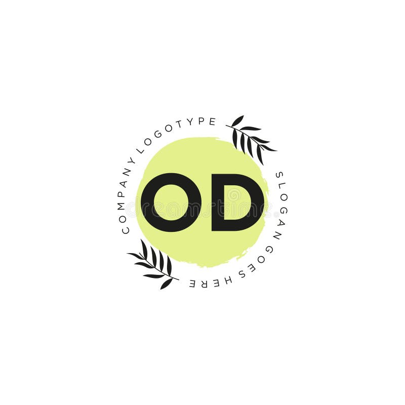 OD Letter Logo Icon Design Template Elements Stock Vector ...