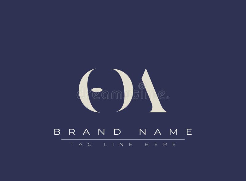 ODA Abstract Letter Logo Design Stock Vector - Illustration of clip ...
