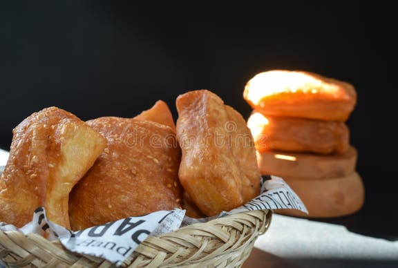 Odading or Cube-shaped Fried Bread Stock Photo - Image of bread ...