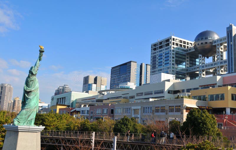 Odaiba district, Tokyo editorial photo. Image of landmarks - 24129786