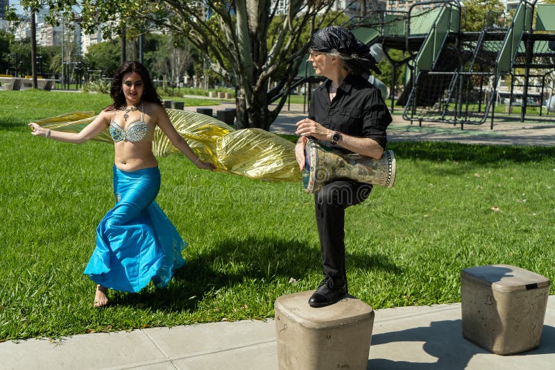 Odalisque and Darbuka Player in a Sunrise Full of Energy and Rhythm ...