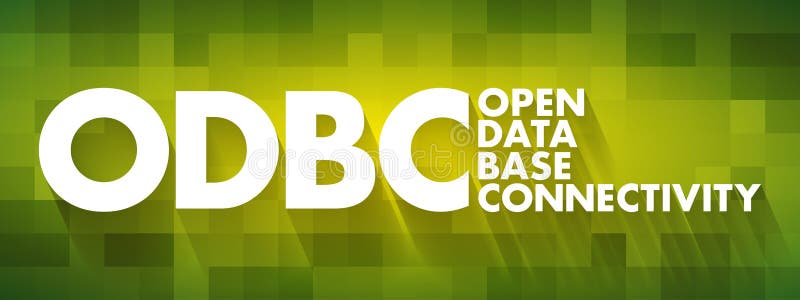 ODBC - Open Database Connectivity Acronym, Technology Concept ...