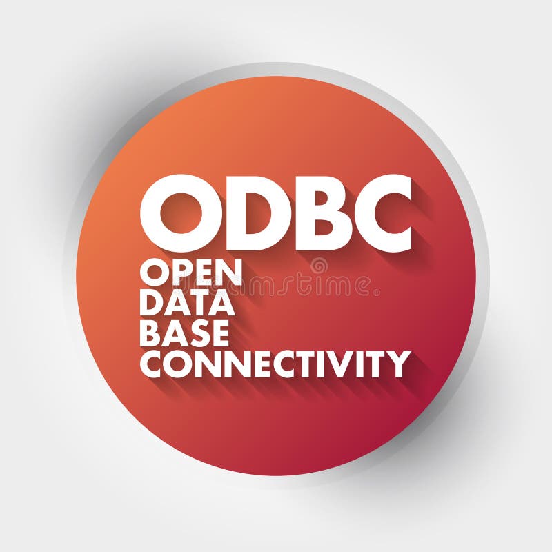 ODBC - Open Database Connectivity Acronym, Technology Concept ...