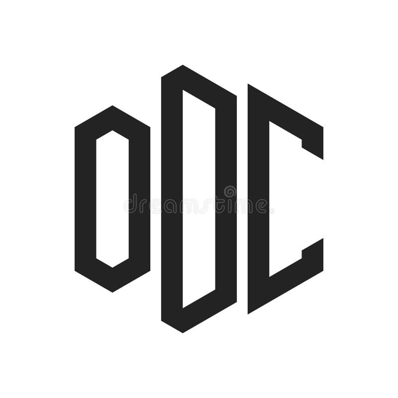 ODC Logo Design. Initial Letter ODC Monogram Logo Using Hexagon Shape ...