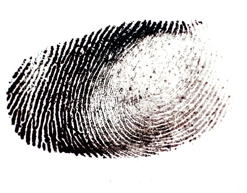Odcisk palca zdjęcie stock. Obraz złożonej z podejrzany - 21932156