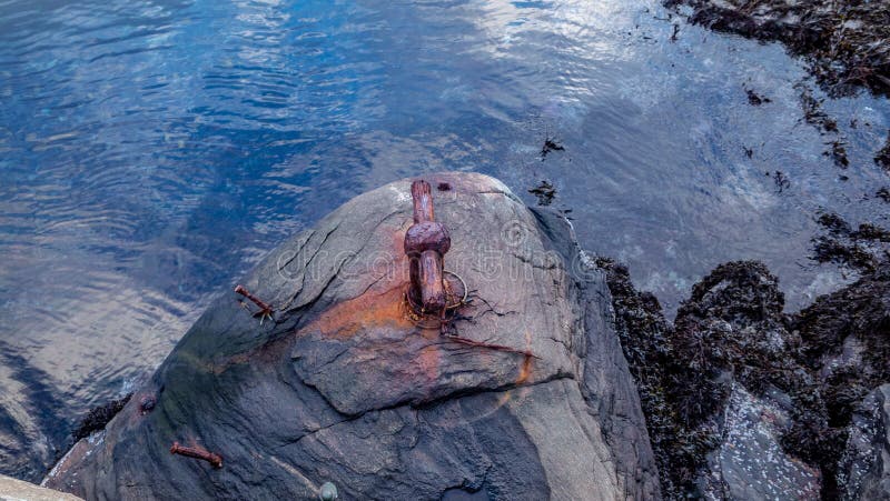 Old Bollard on Rock,view from Top. Stock Photo - Image of beautiful ...