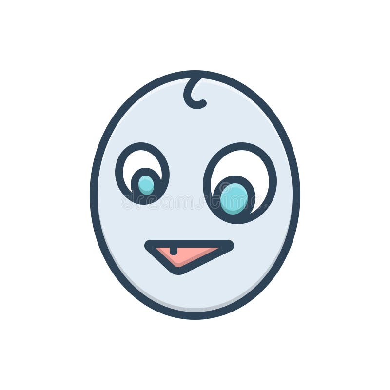 Color Illustration Icon for Odd, Weird and Peculiar Stock Illustration ...