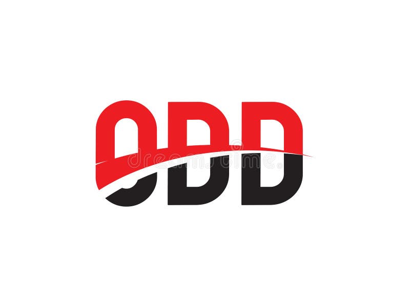 ODD Letter Initial Logo Design Vector Illustration Stock Vector ...