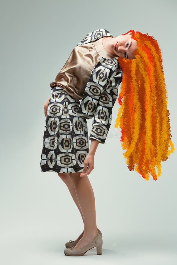 Odd Pose, Graphic Blend, Spark of Novelty Stock Photo - Image of ...