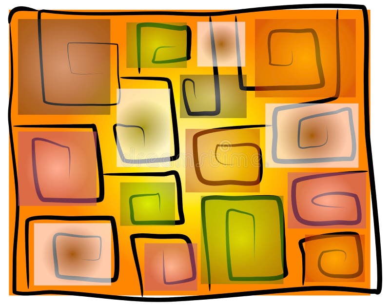 Odd Square Spirals Background Stock Illustration - Illustration of ...