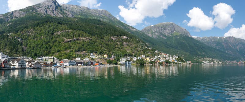 Odda Town in Norway stock image. Image of odda, nordic - 35897283