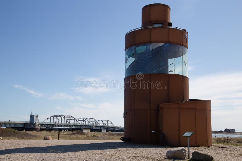 The Oddesund watchtower stock photo. Image of danish - 180268962