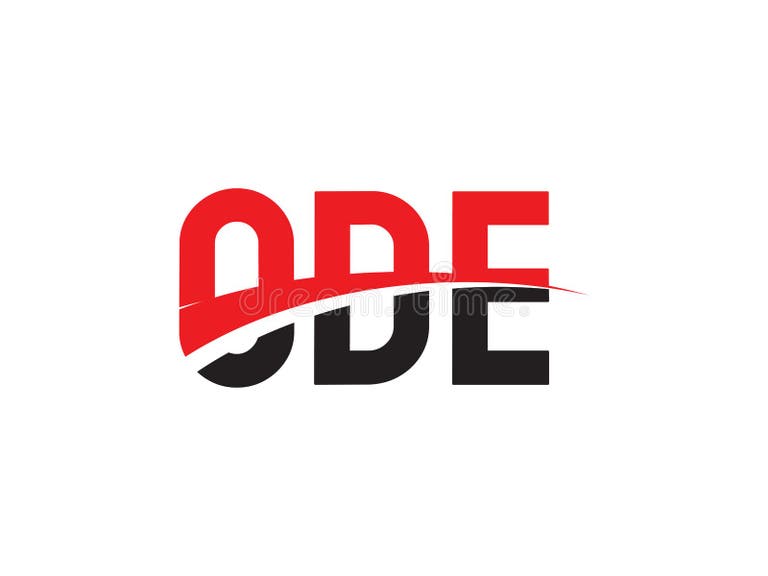 ODE Letter Initial Logo Design Vector Illustration Stock Vector ...