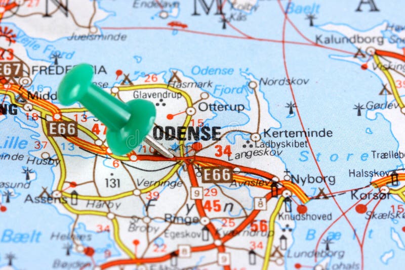 Odense stock photo. Image of geography, pinned, european - 5469222