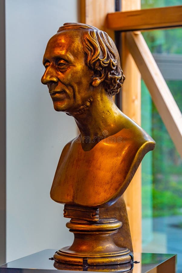 Odense, Denmark, June 19, 2022: Statue of Hans Christian Anderse ...