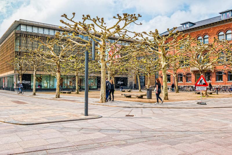 Street life in Odense editorial photo. Image of casual - 167496156