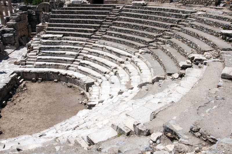 The Odeon amphitheater stock photo. Image of rows, historic - 92926198