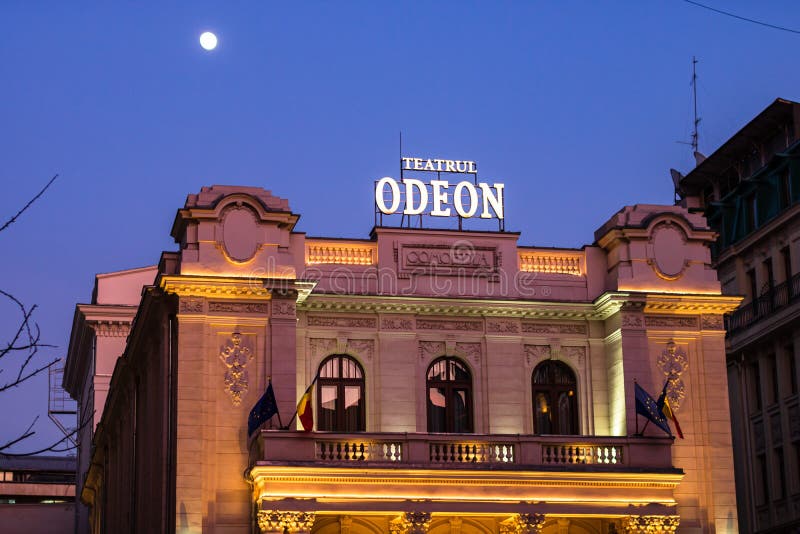 Odeon Theatre Building in the Old Town of Bucharest, Romania, 2020 ...